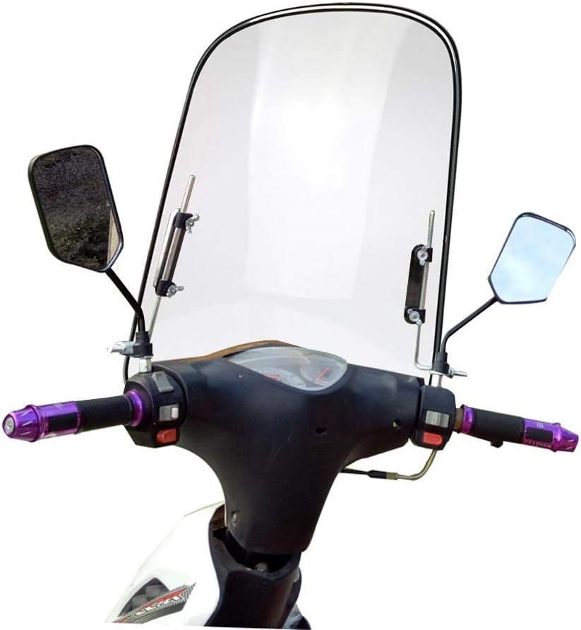 Motorcycle Windshield Extension Electric Scooter Windscreen Transparent ...