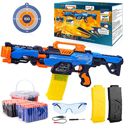 Toy Gun Compatible with Nerf Guns Automatic Machine Gun, Toy Foam ...