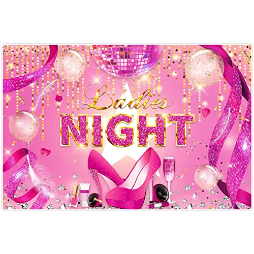 Allenjoy 68" x 45" Ladies Night Backdrop Woman Birthday High Heels ...
