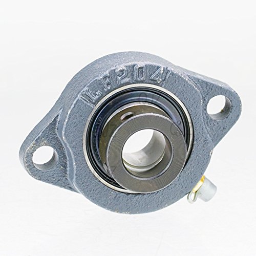 1.25 in 2-Bolt Flange Units Cast Iron SALF206-20 Mounted Bearing SA206 ...