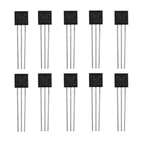 DS18B20 Temperature Sensor, Dallas 18B20 DS1822 TO-92 Digital ...
