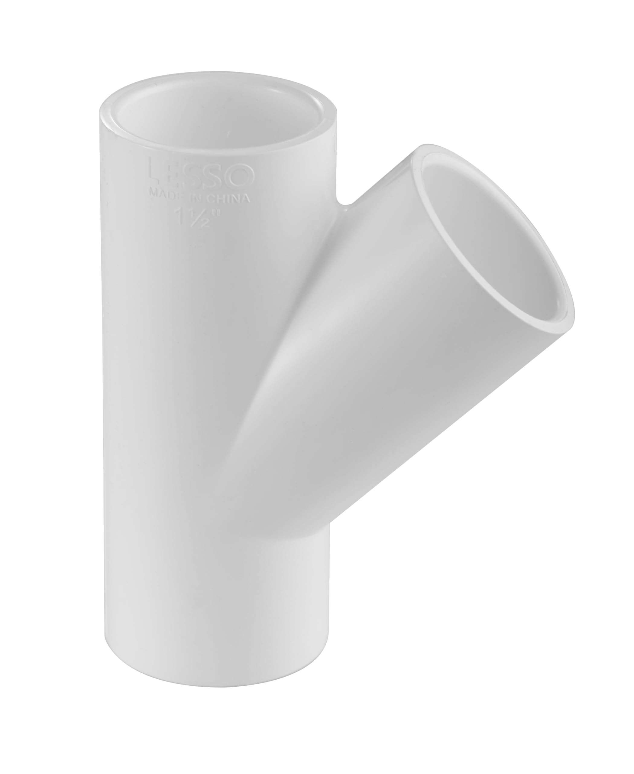 Lesso America 475 Series PVC Pipe Fitting - Wye - Schedule 40 (White ...