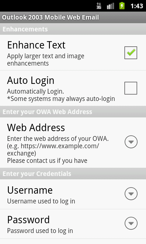 Amazon.com: OWA 2003 Mobile Web Email: Appstore for Android