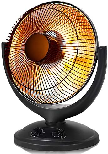 Tangkula Oscillating Dish Heater, Electric Parabolic Radiant Space ...