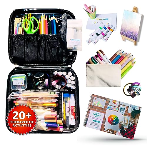 OEFY Expressive Art Therapy Supplies Kit - 20+ Art Therapy Activities ...