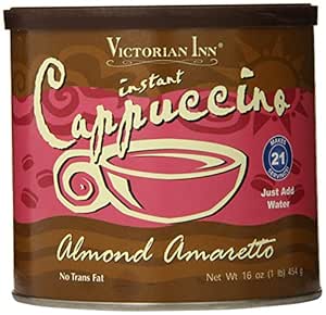 Amazon.com : Victorian Inn Instant Cappuccino, Almond Amaretto, 16 ...
