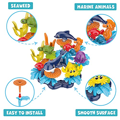 KC Republic Ocean Reef 180 pcs Building Toy Set for Kids and Toddlers ...