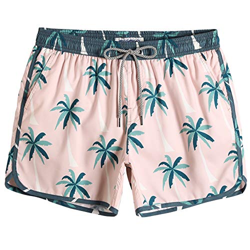 maamgic Mens Boys Short 80s 90s Vintage Swim Trunks with Mesh Lining ...