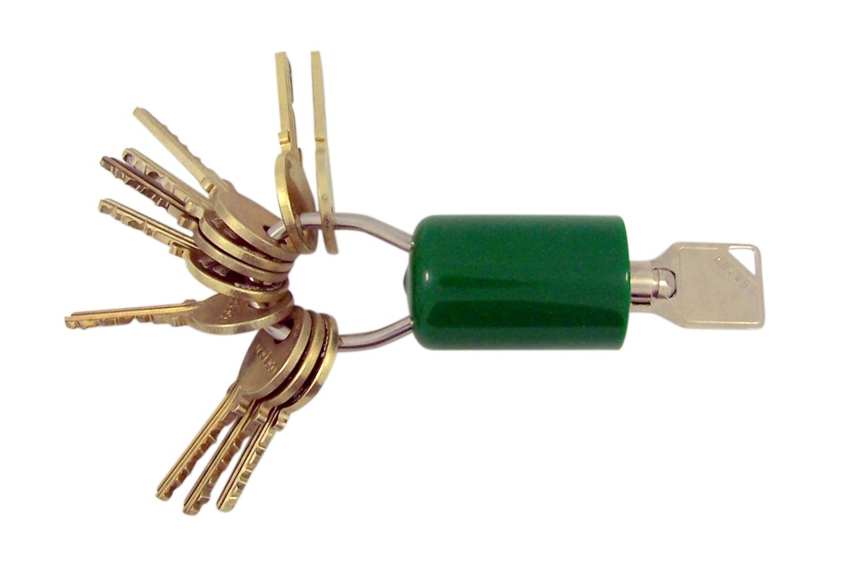 Amazon.com: Key Kop II Locking Key Ring with 1 Inch Shackle and Orange ...