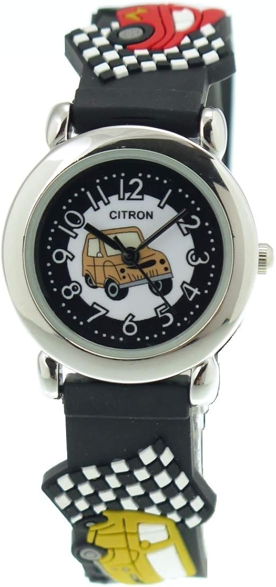 Citron Children’s Car Strap Time Teacher Wrist Watch, Educational ...
