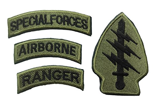Buy HEJIAXIN US Army-Special Forces Airborne Ranger Embroidered Velcro ...