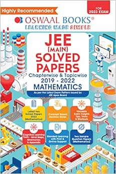 Buy Oswaal JEE Main Solved Papers Chapterwise & Topicwise (2019 & 2022 All shifts 32 Papers ...