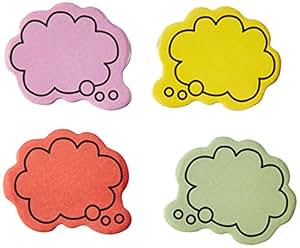 Amazon.com: Wrapables Colorful Thinking Bubble Sticky Notes (Set of 2 ...