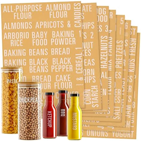Talented Kitchen 224 White Pantry Labels & Fridge – All Caps Kitchen ...