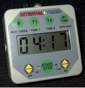 Amazon.com: Interval Workout Timer TMR05-G Grey LOUD with VOLUME ...