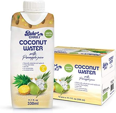 Boho Chax 100% Natural Coconut Water, Filled with Essential Vitamins ...