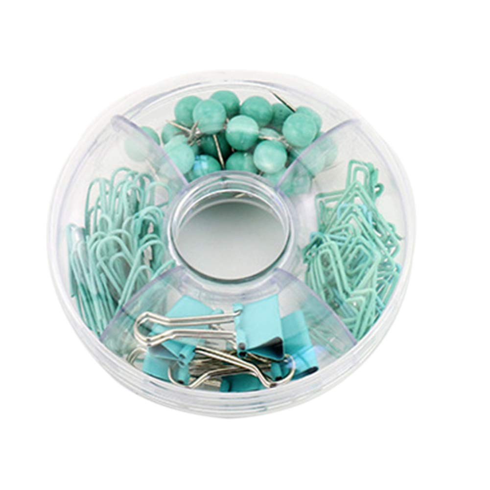 Amazon.com: Kxtffeect 65Pcs Desk Decor Paper Clips, Push Pins, Binder ...