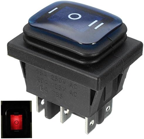 EsportsMJJ FEVERWORK 16A 250V Rocker Switch 3 Position 6 Pin Waterproof ...