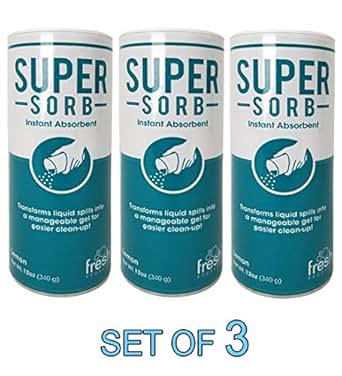 Super Sorb Instant Absorbent Clean Up Vomit 12 oz [Set of 3]: Amazon ...