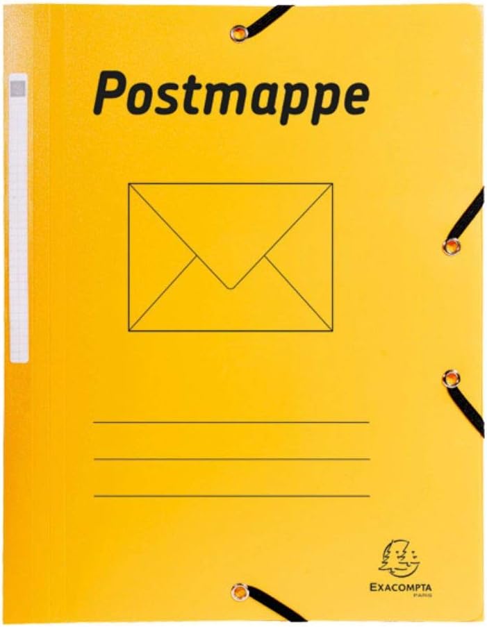 Exacompta 55849B Postmappe aus PP, mit 3 Klappen und Gummizugverschluß ...