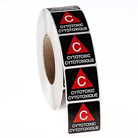 Amazon.com: CYTOTOXIC warning labels 2" x 2" / 50.8mm x 50.8mm ...