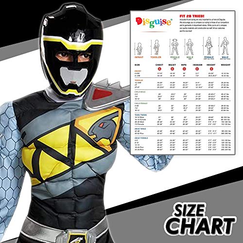 Black Power Rangers Costume for Kids. Official Licensed Black Ranger ...