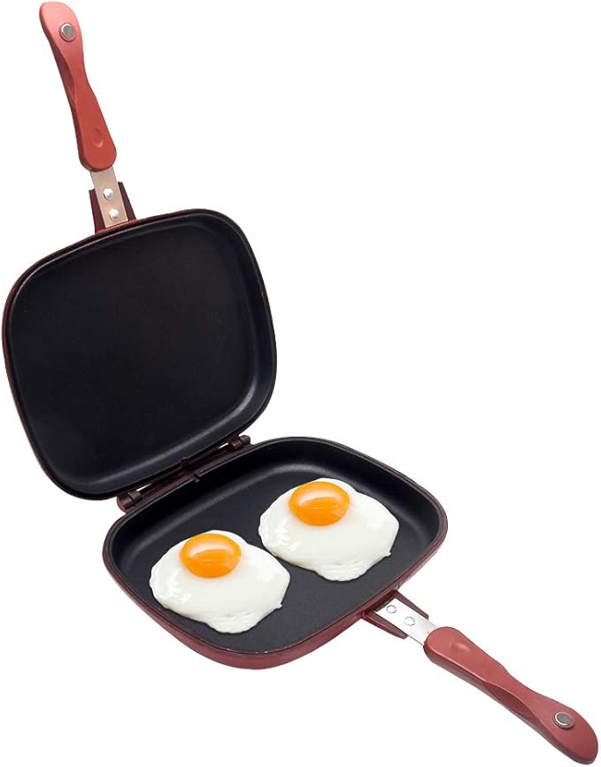 Amazon.com: Double-sided Portable BBQ Grill Pan, Aluminum Alloy ...