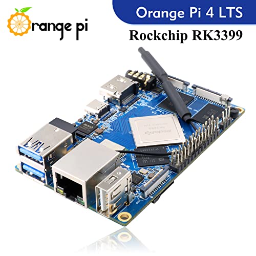 Orange Pi 4 LTS 4GB LPDDR4 Rockchip RK3399 Six Core 64 Bit Single Board Computer With 16GB EMMC ...
