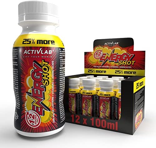 Activlab Energy Shot 12X 100 ML Bottle | Workout Drink With Caffeine ...