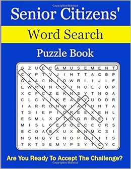 Senior Citizens' Word Search Puzzle Book: Big Word Search Books for ...