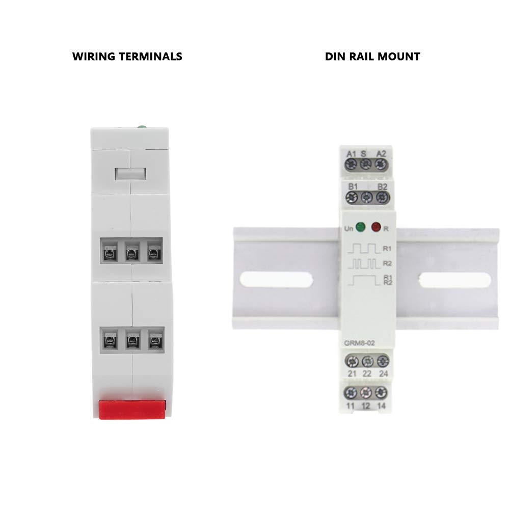 Impulse Relay,GRM8-02 Electronic Impulse Relay Latching Relay Memory ...