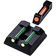 Amazon.com: Aluminum Red/Green Fiber Optic 3 Dot Front and Rear Sights ...
