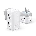 TROND Wall Outlet Extender 2 Pack - Multi Plug Splitter with Rotating ...