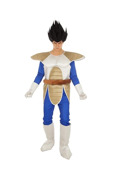 Disfraz de Dragon Ball Vegeta 6tlg Azul Beige - S: Amazon.es: Ropa y ...