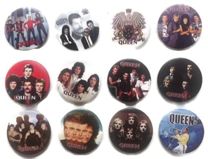 Amazon.com: QUEEN band brooch GB 2 Awesome Quality Lot 12 New Pin ...