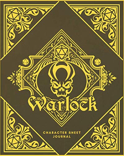 Warlock Character Sheet Journal: DnD Notebook With 50 Character Pages ...