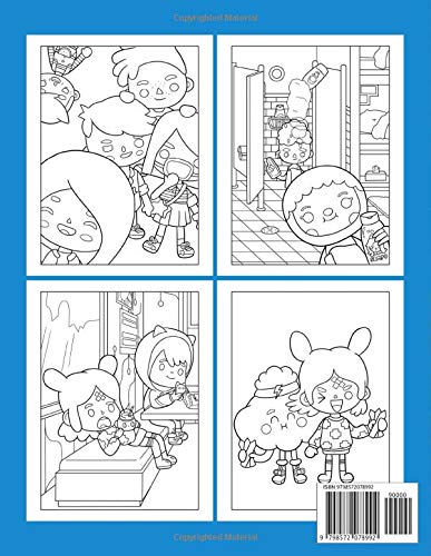 Toca Boca Coloring Book: A Book For All Toca Boca Lovers To Relax And ...