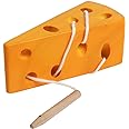 Amazon.com: Skrtuan Wooden Lacing Cheese Threading Toy Montessori ...
