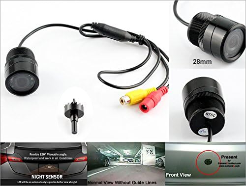 Cocar car front camera, front view, mini screw mount, front bumper, HD ...