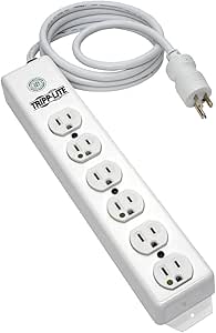Amazon.com: Tripp Lite Safe-IT Medical-Grade Power Strip, 6 Hospital ...