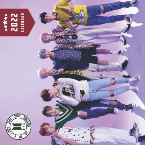 BTS: Official BTS 2022 Calendar, Monthly Square BTS Calendar 2022 from ...