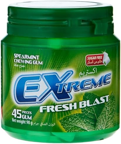 Extreme Fresh Blast Spearmint Chewing Gum 45 Pieces 98g price in UAE ...