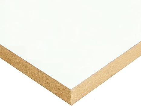 White Melamine Board | 2440mm x 1220mm (8x4ft), Thickness: 15mm: Amazon ...