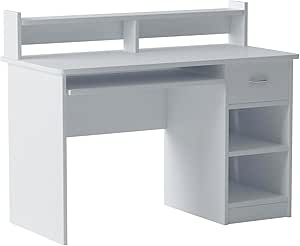Amazon.com: OneSpace Essential Computer Desk, Hutch with Pull-Out ...