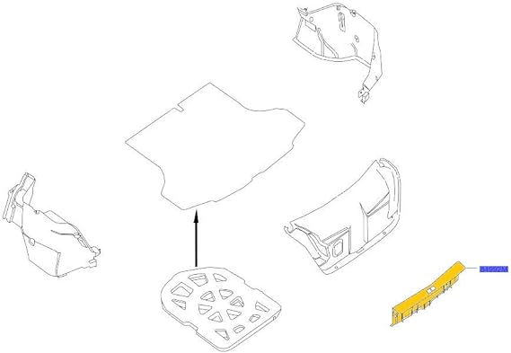Amazon.com: Genuine Nissan OEM 84921-3SG0A PLATE-LUGGAGE,REAR: Automotive