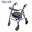 Drive Medical Hugo Elite Rollator Walker with Seat, Backrest and Saddle ...