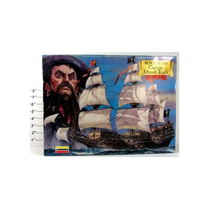Buy Lindberg "Blackbeard Captain Edward Teach" Pirate Ship 1/250 Scale ...