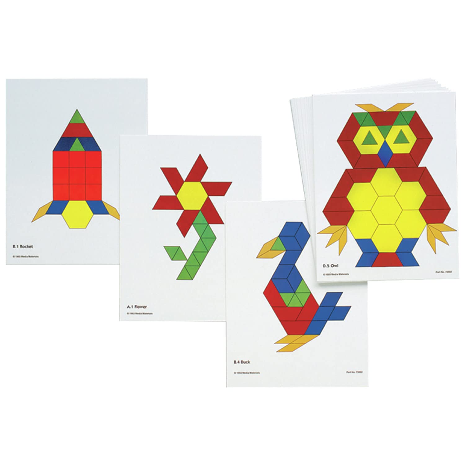 Mua Pattern Block Activity Cards - In-Home Learning Activity for Early ...