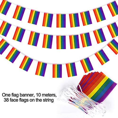 Drapeau LGBT Pride Rainbow drapeaux 20 pièces - Boutique Gay-Marseille