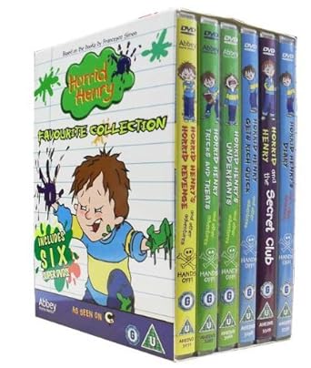 Horrid Henry 6 DVD Collection Box Set inc 37 Episodes Children Video ...